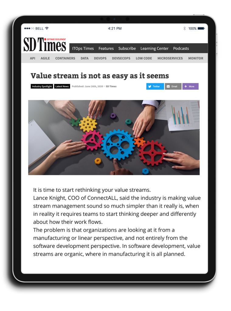 Enable Value Stream Integration with ConnectALL